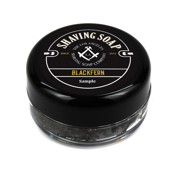 LA Shaving Soap Co. - Blackfern Shaving Soap Sample – Groomatorium Inc