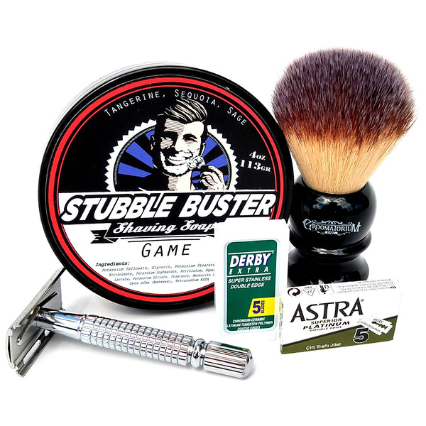 Stubble Buster - Basic Shaving Kit – Groomatorium Inc